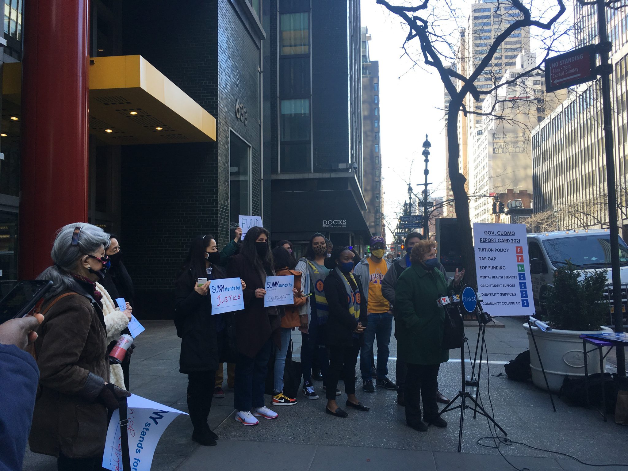 CUNY and SUNY Students Protest Outside Gov’s Office – The Brooklyn ...